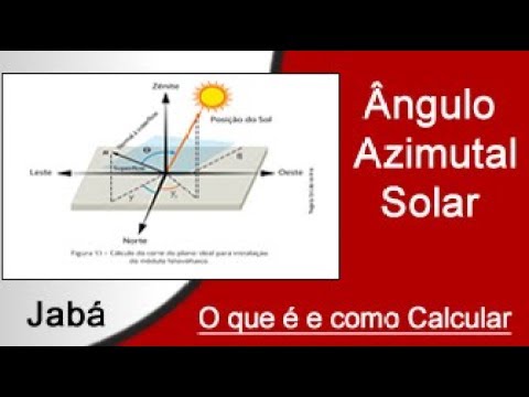 Ângulo Azimutal Solar ☀ O que é e Como Calcular